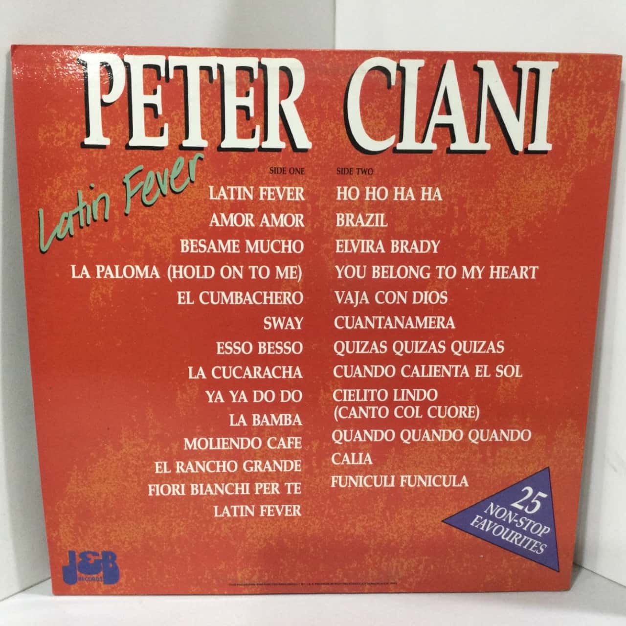 Latin Fever Peter Ciani Vinyl Record