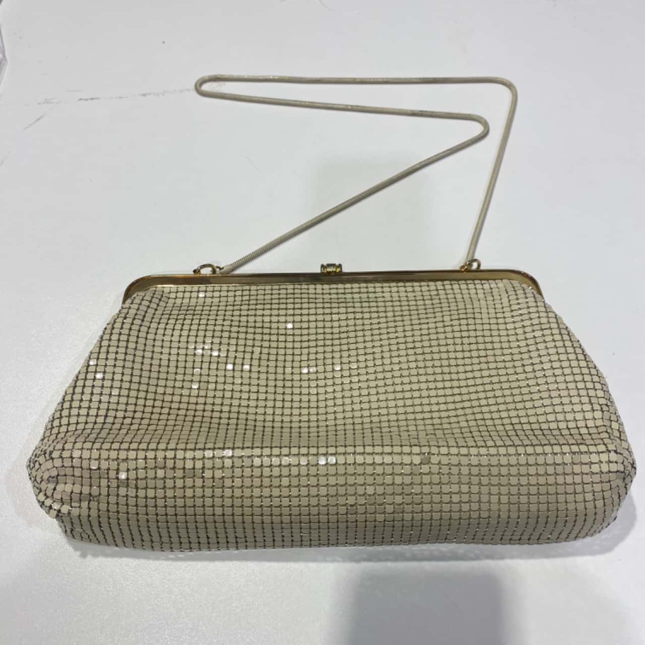 Vintage Mesh by Goldcrest Womens Handbag Beige / Gold