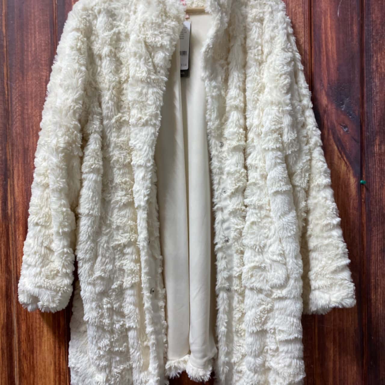 Millers Size 14 Cream fluffy jacket new (s)
