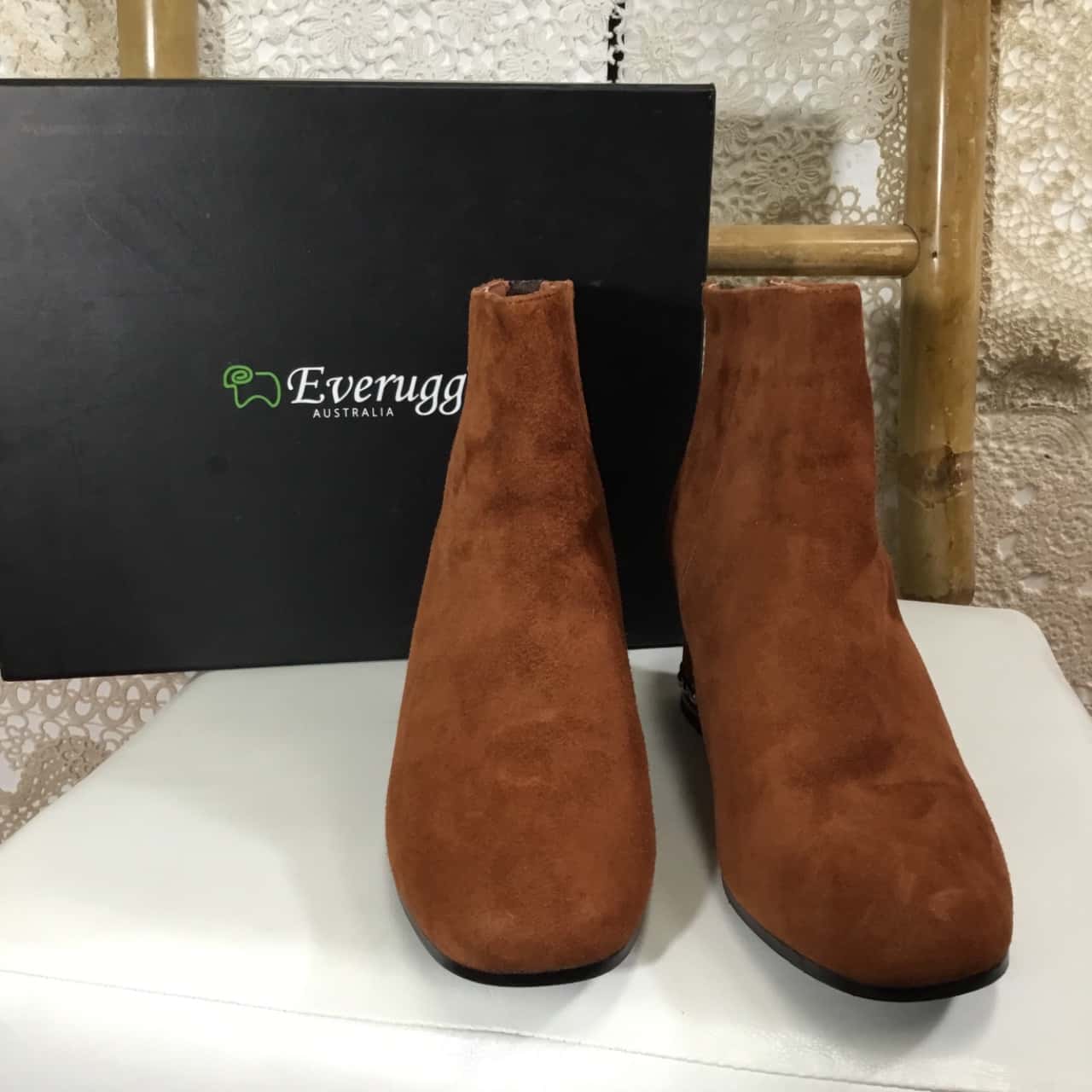 Everugg Womens Size 38 Caramel Brown Boots(s)