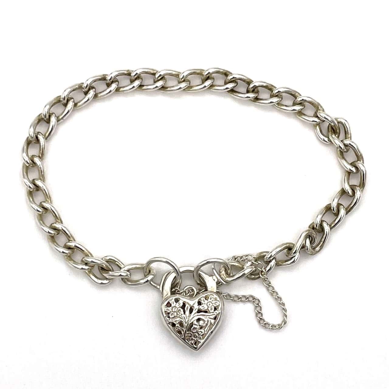 Womens Silver Padlock Bracelet(s)