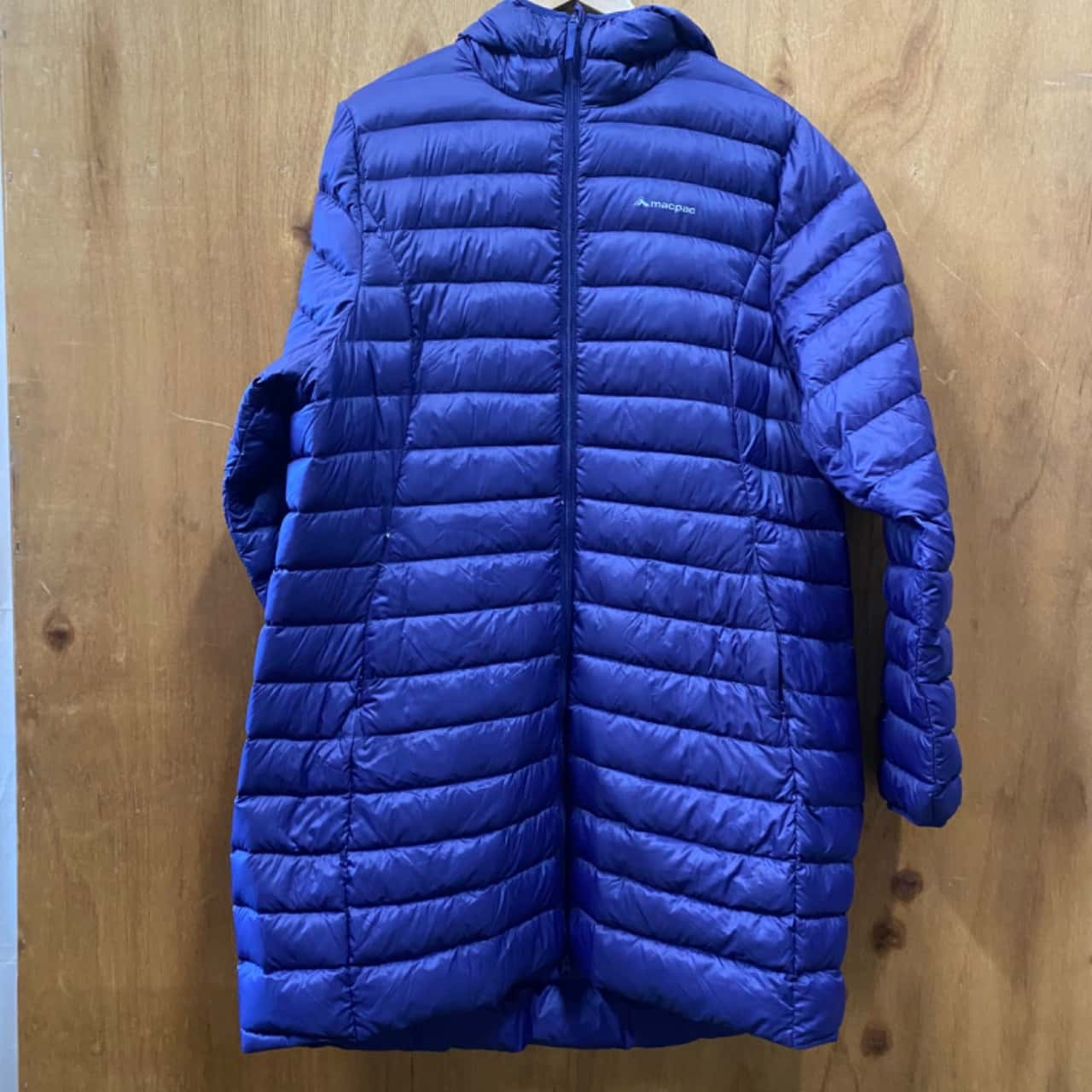 Macpac Violet Knee Length Puffer Jacket Size:20 (s)