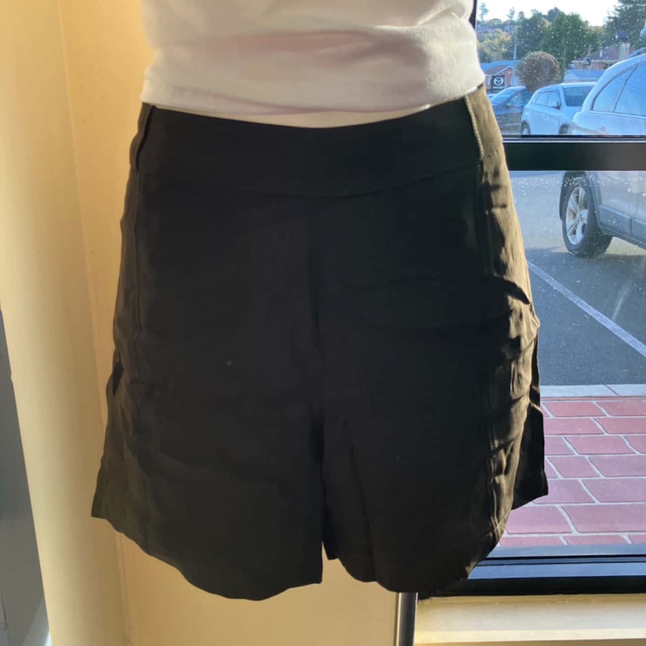 Saba Womens Size 8 High Waist / Shorts Green (s)