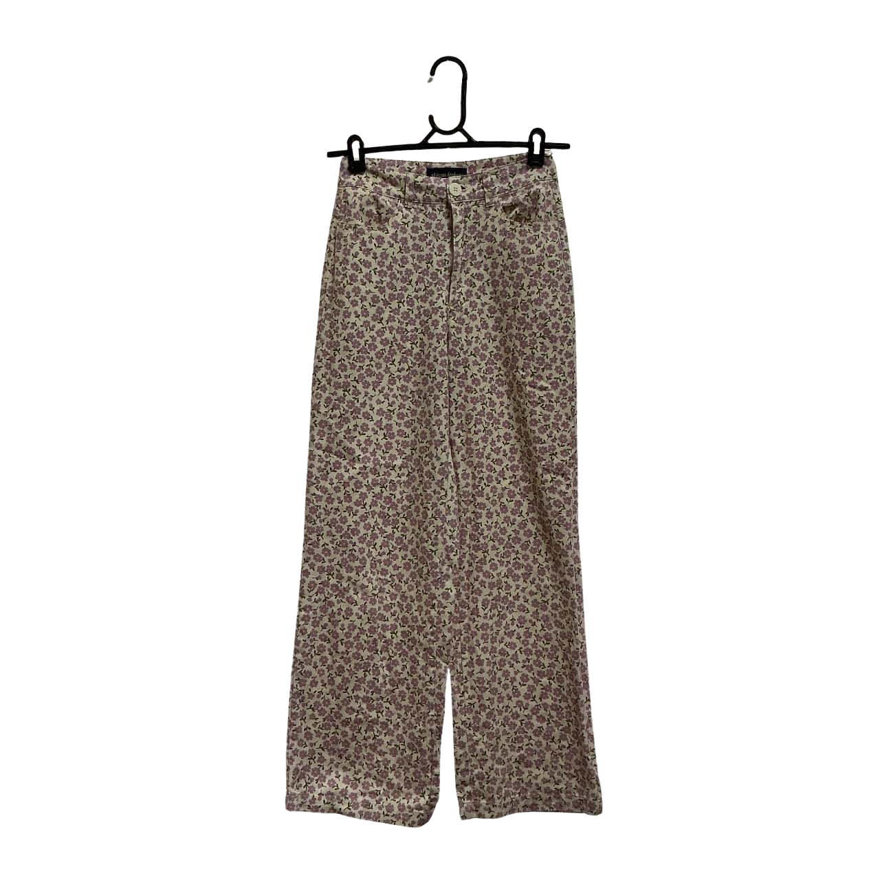 Princess Highway Womens Pants Size 6 Beige / Purple Flowers