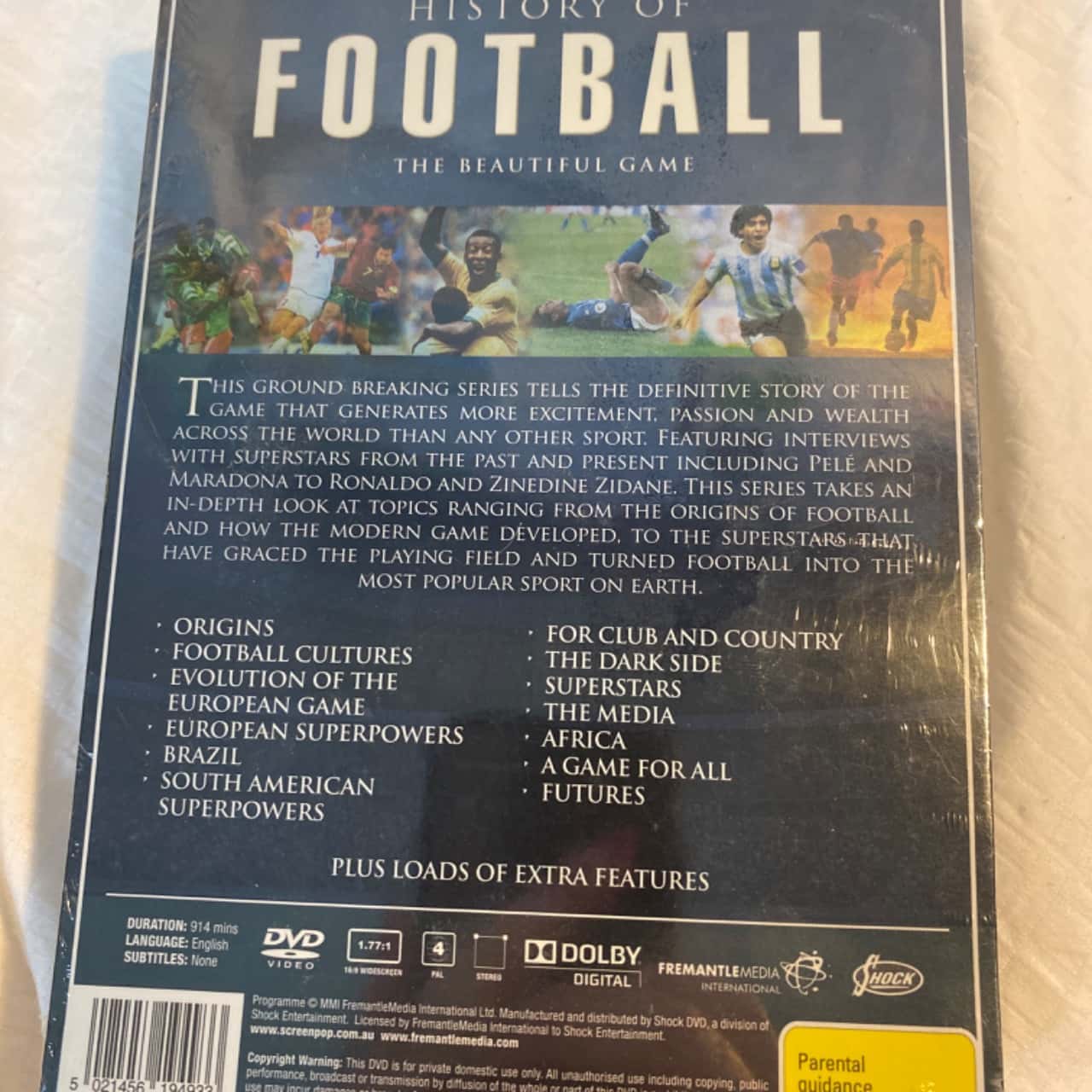 History Of Football - The Beautiful Game 7 Dvd Set BNIP