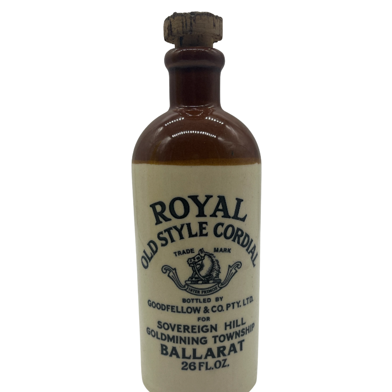 Royal Old Style Cordial Bottle Sovereign Hill(s)