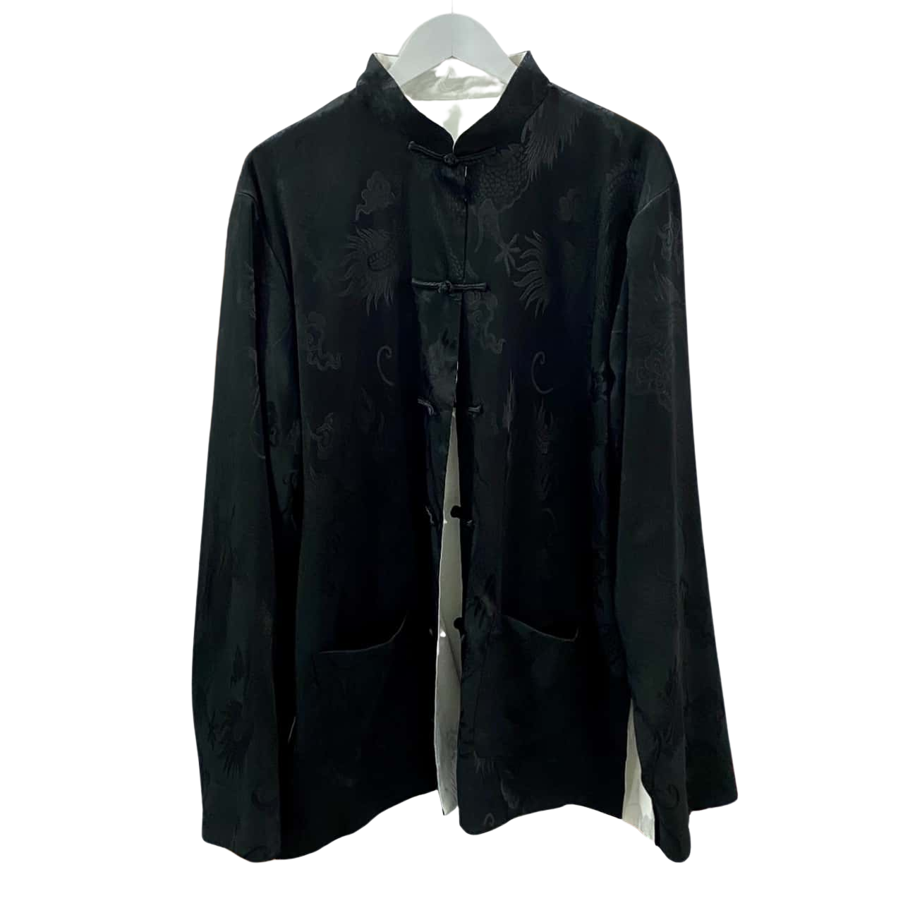 Unisex Reversable Silk blend oriental Jacket Size L(s)