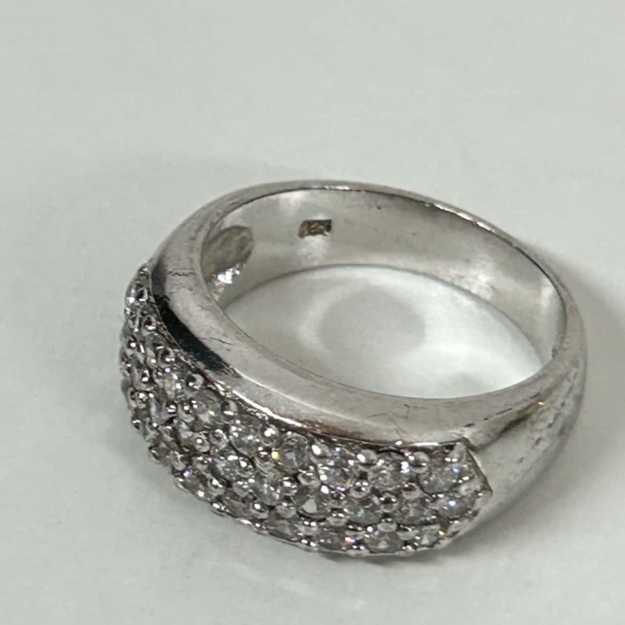 Multi CZ Silver Ring - Very Blingy (s)