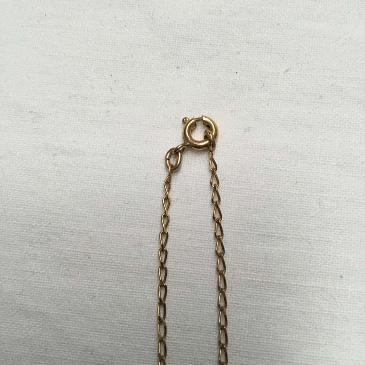 40cm Gold Plated Link Necklace
