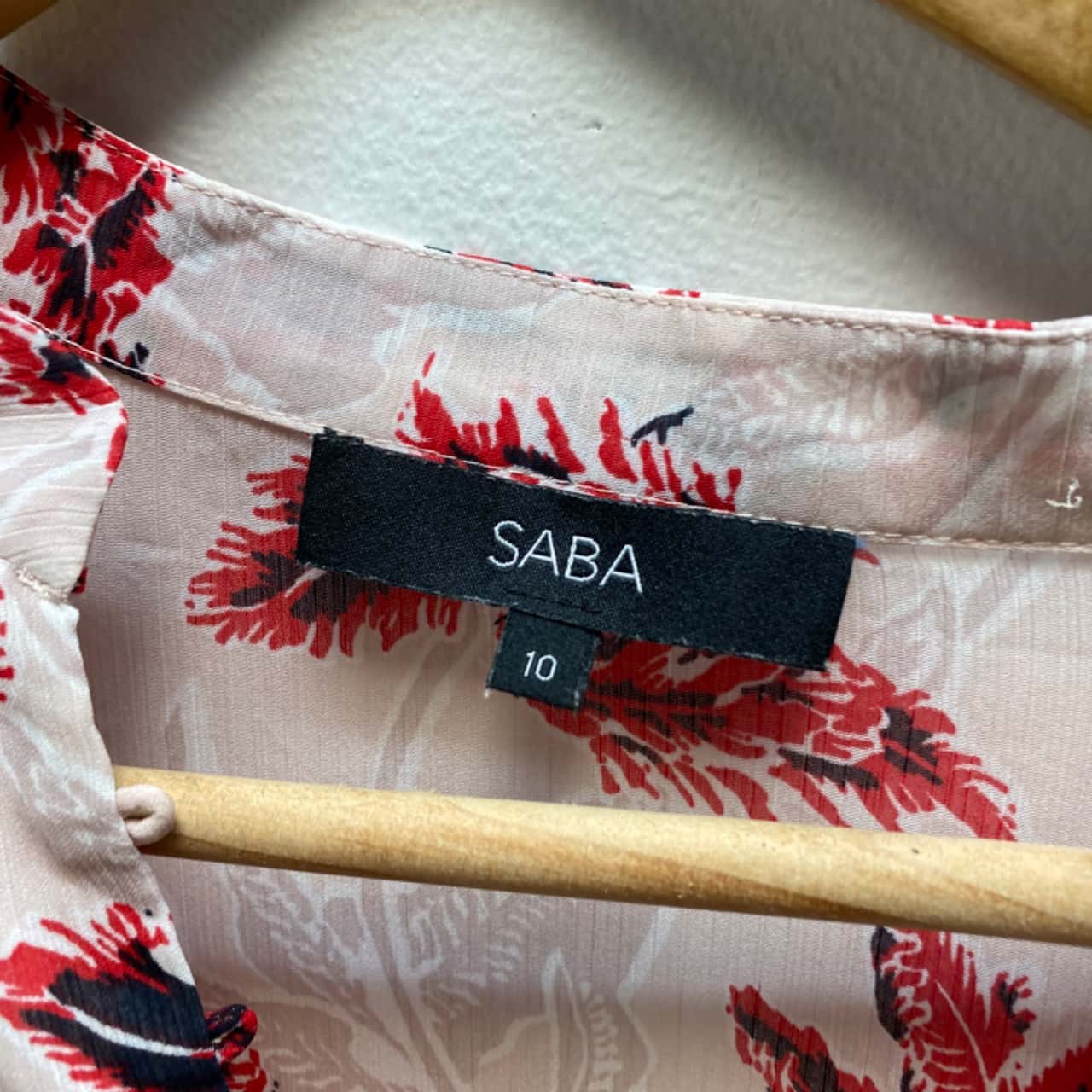 SABA Womens Red Floral Shirt(s)