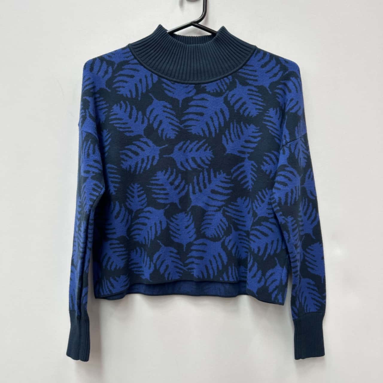 Gorman Size 10 Leaf print Navy Blue jumper(s) - Used Very Good | Salvos ...