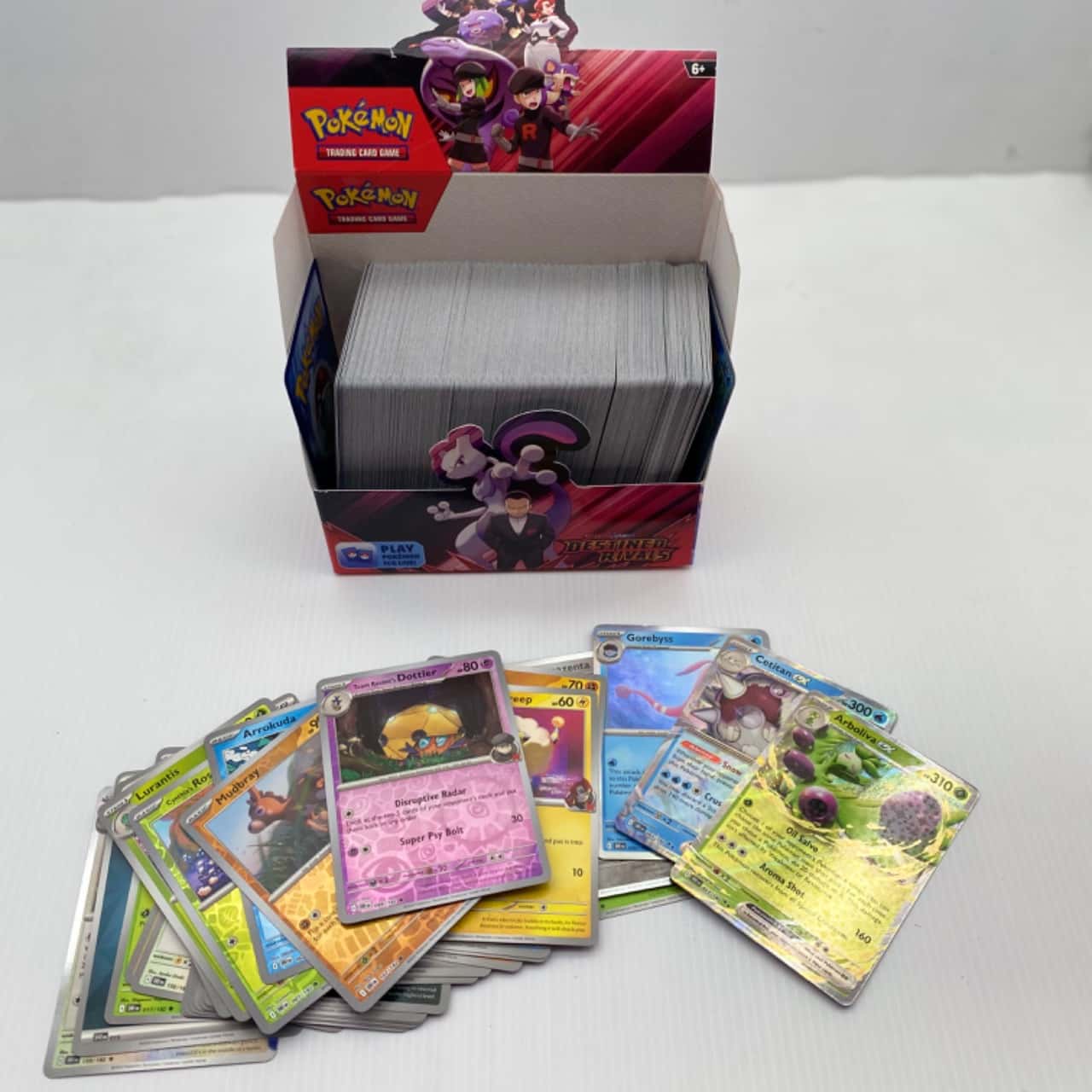 Opened Pokémon Destined Rivals Booster Box with Loose Cards(s) - Used ...