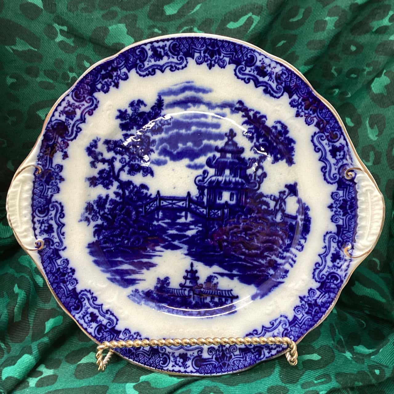 Flow Blue Plate from Ford & Sons, England(s)