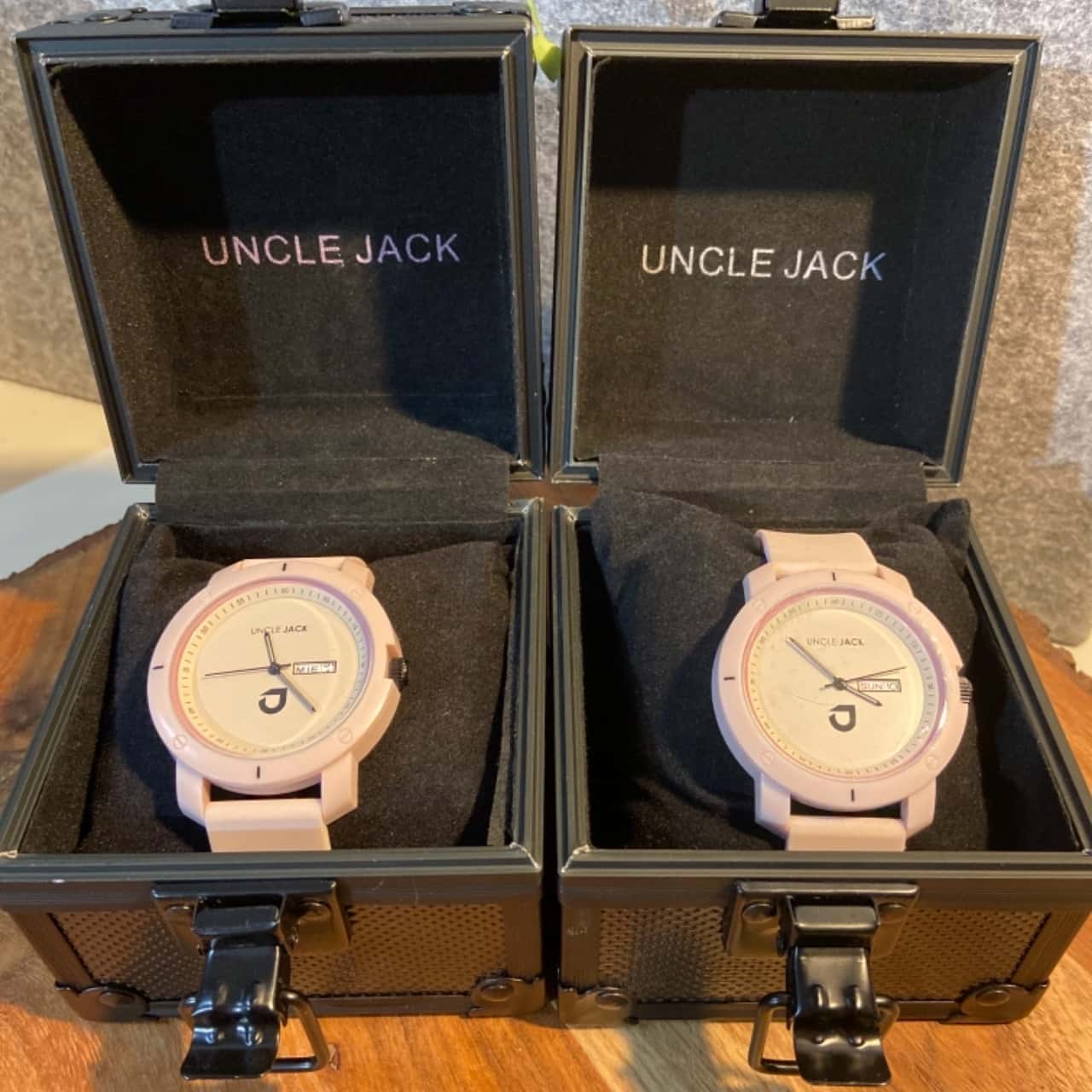 2 x Uncle Jack Pink Watches