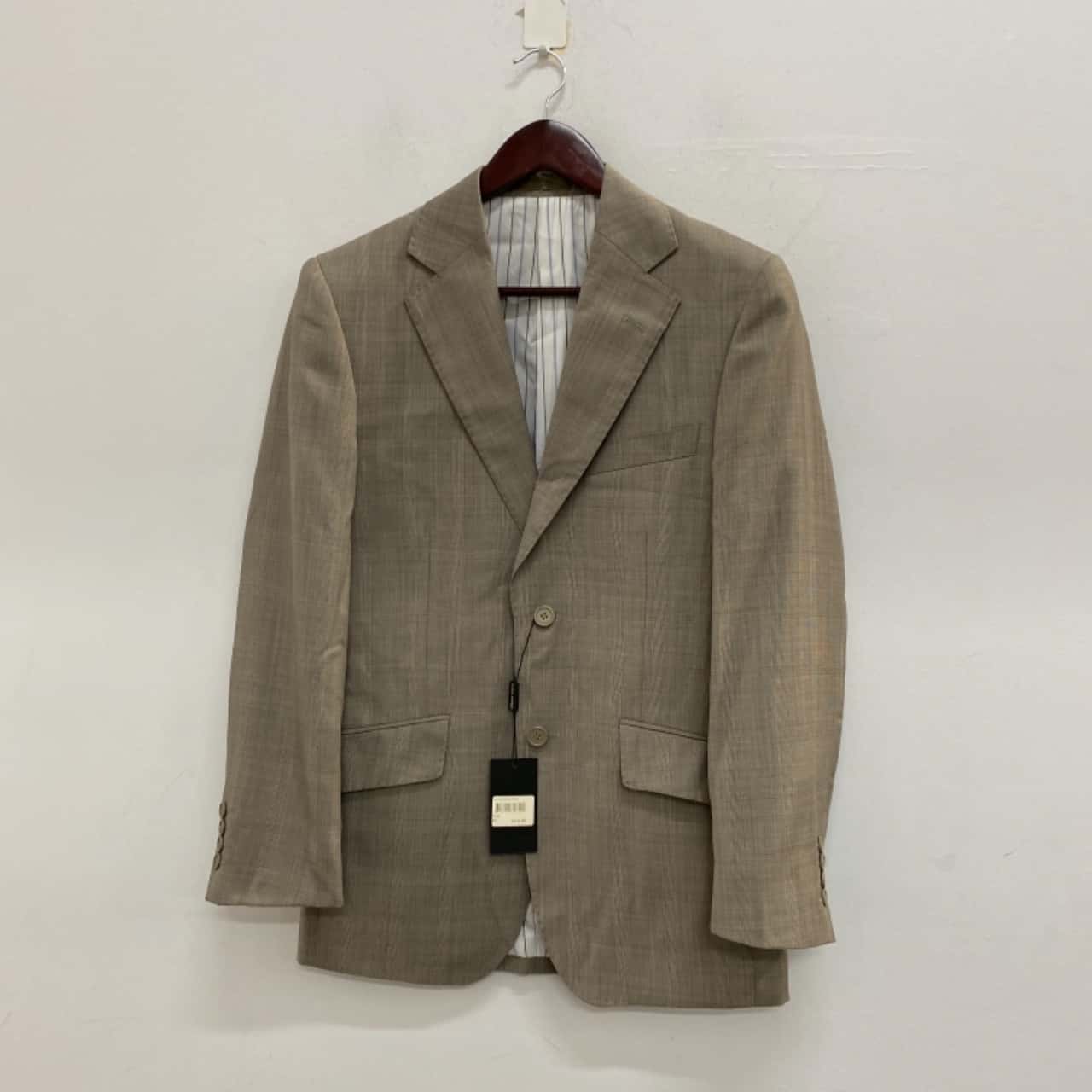 Uber Stone Mens Size 87R Blazer Beige / Checked (s)