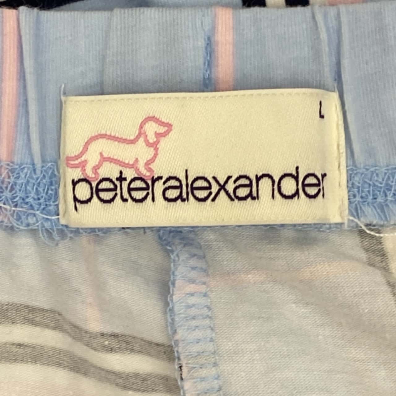 Peter Alexander Womens Size L Pyjama Bottoms Blue / Checked