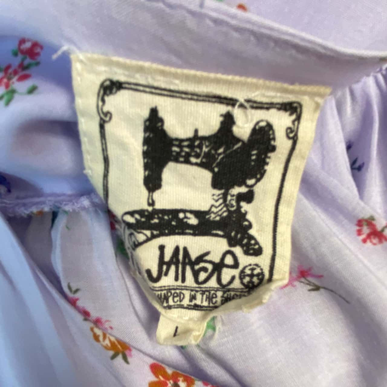 Jaase Womens Size L Dress Purple Floral (s)