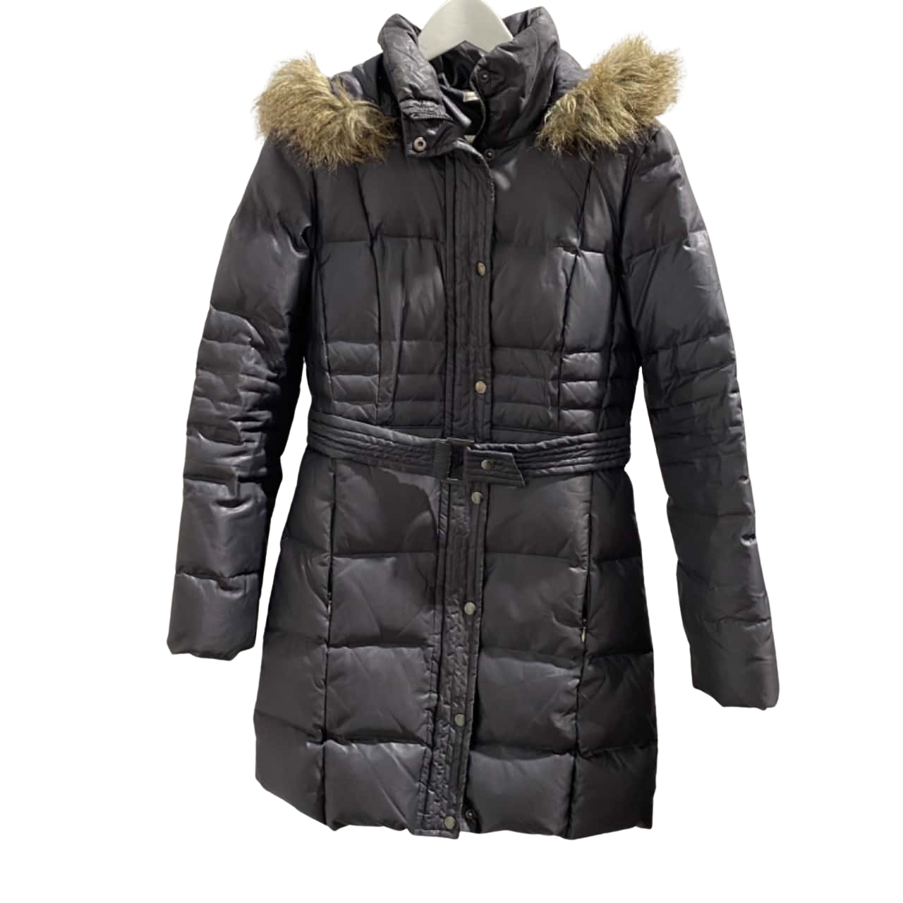 Laura Clement Womens Grey Down/Feather Filled Puffer Jacket. Size XS(s)