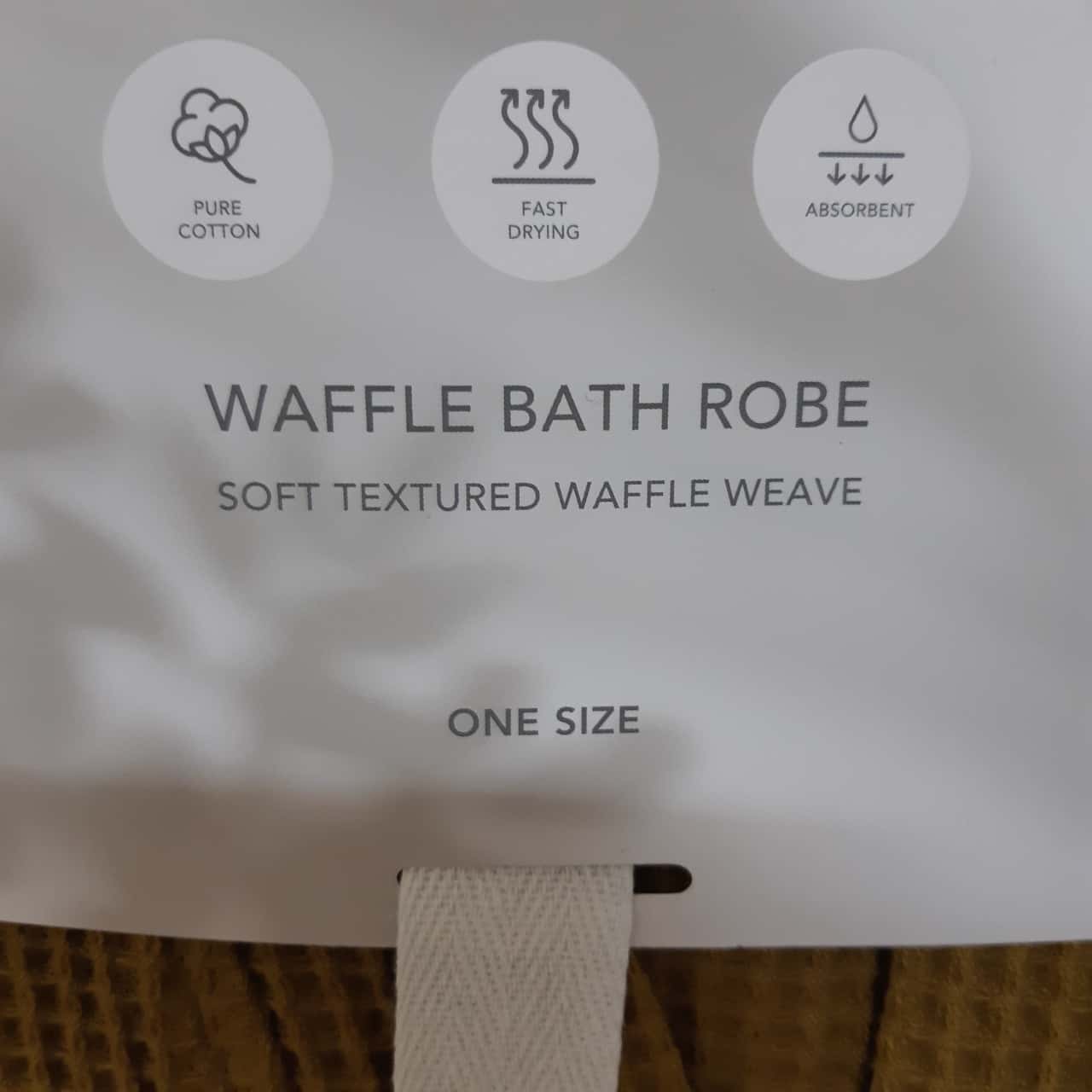 My House One Size Brown Bath Robe