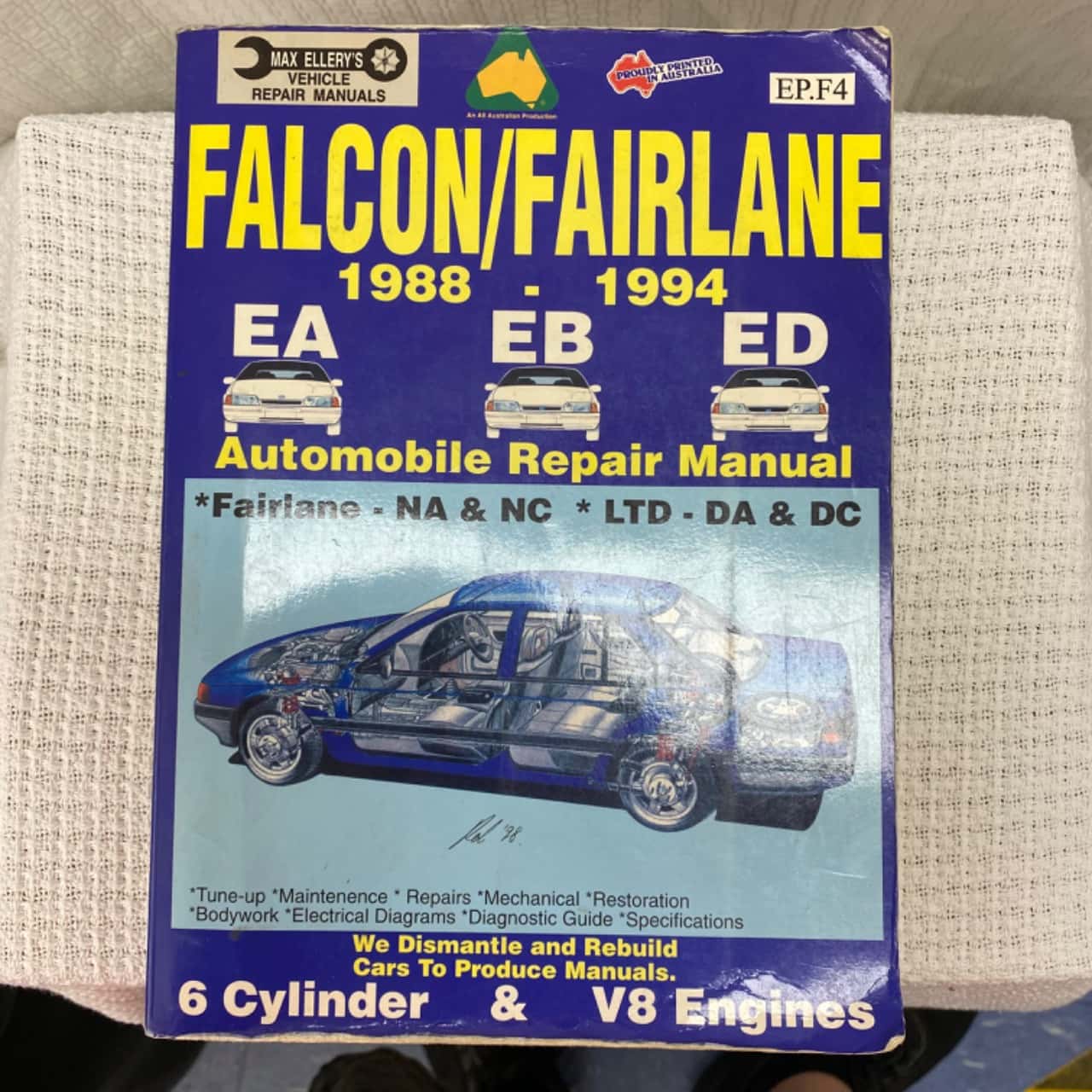 Falcon/Fairlane vehicle repair manual 1988-1994