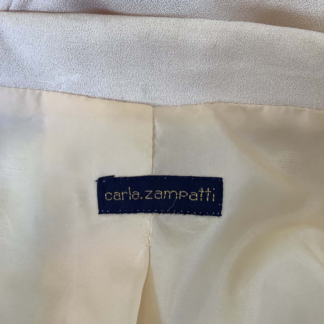 `Retro’ Carla Zampatti Womens Size 14 One Button Blazer Yellow(s)