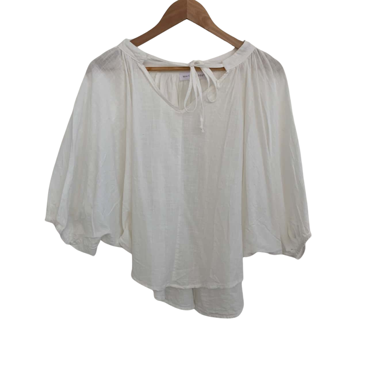 White Closet S/M White Boho Top (s)