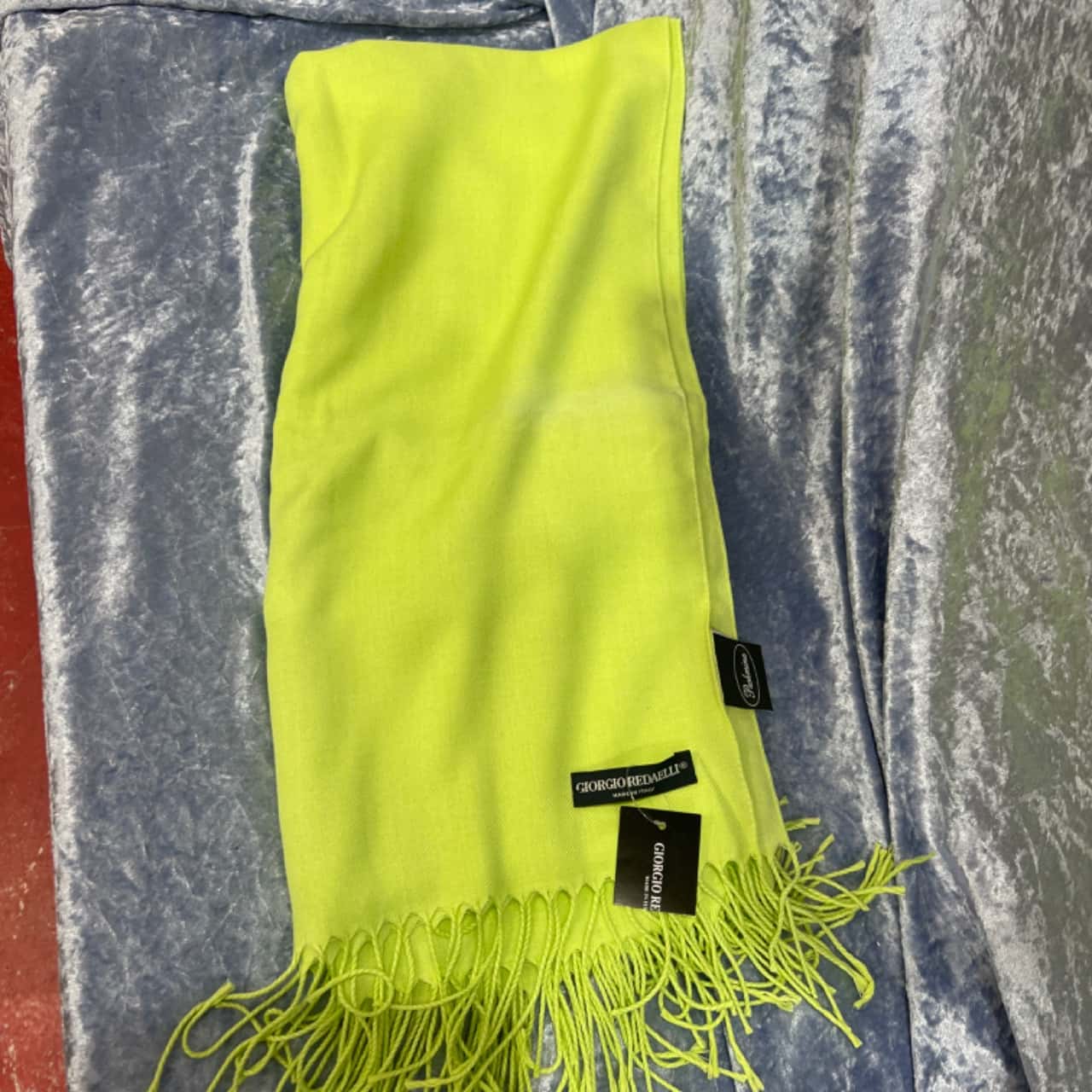 Giorgio Redaelli Womens Lime green scarf