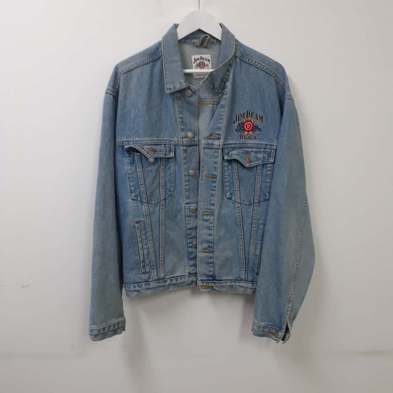 Jim Bean Mens Denim Jacket Size XL (s)
