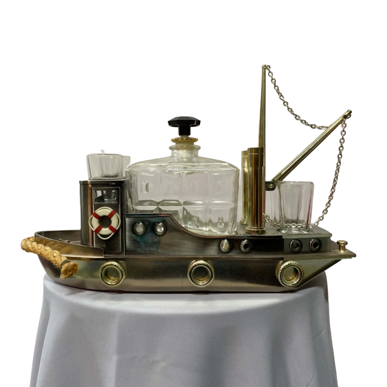 Vintage Musical Tugboat Decanter(s)