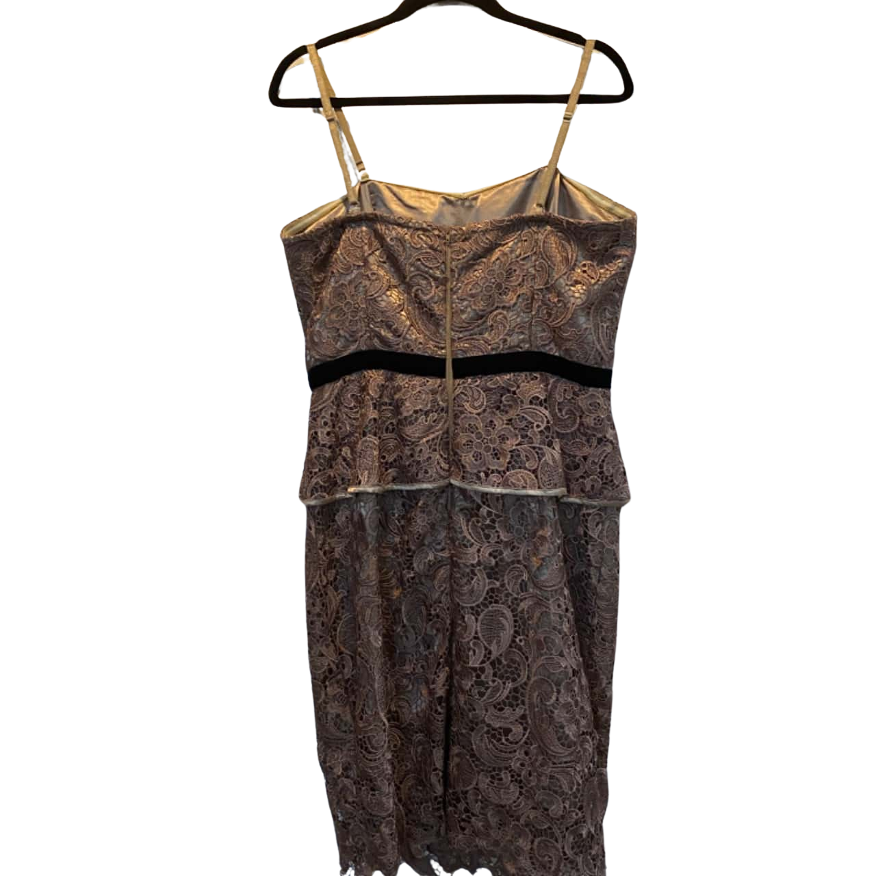 Womens Size 14 Cocktail Dress Brown Contony Black Label RRP $179(s ...