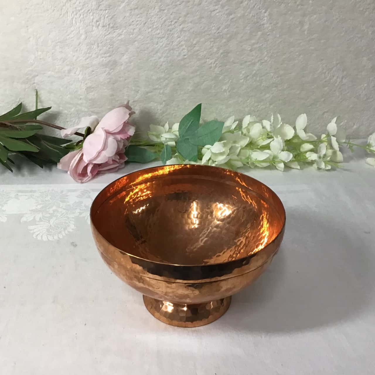 Vintage Weeda Tasmania Hammered Copper Footed Bowl(s)