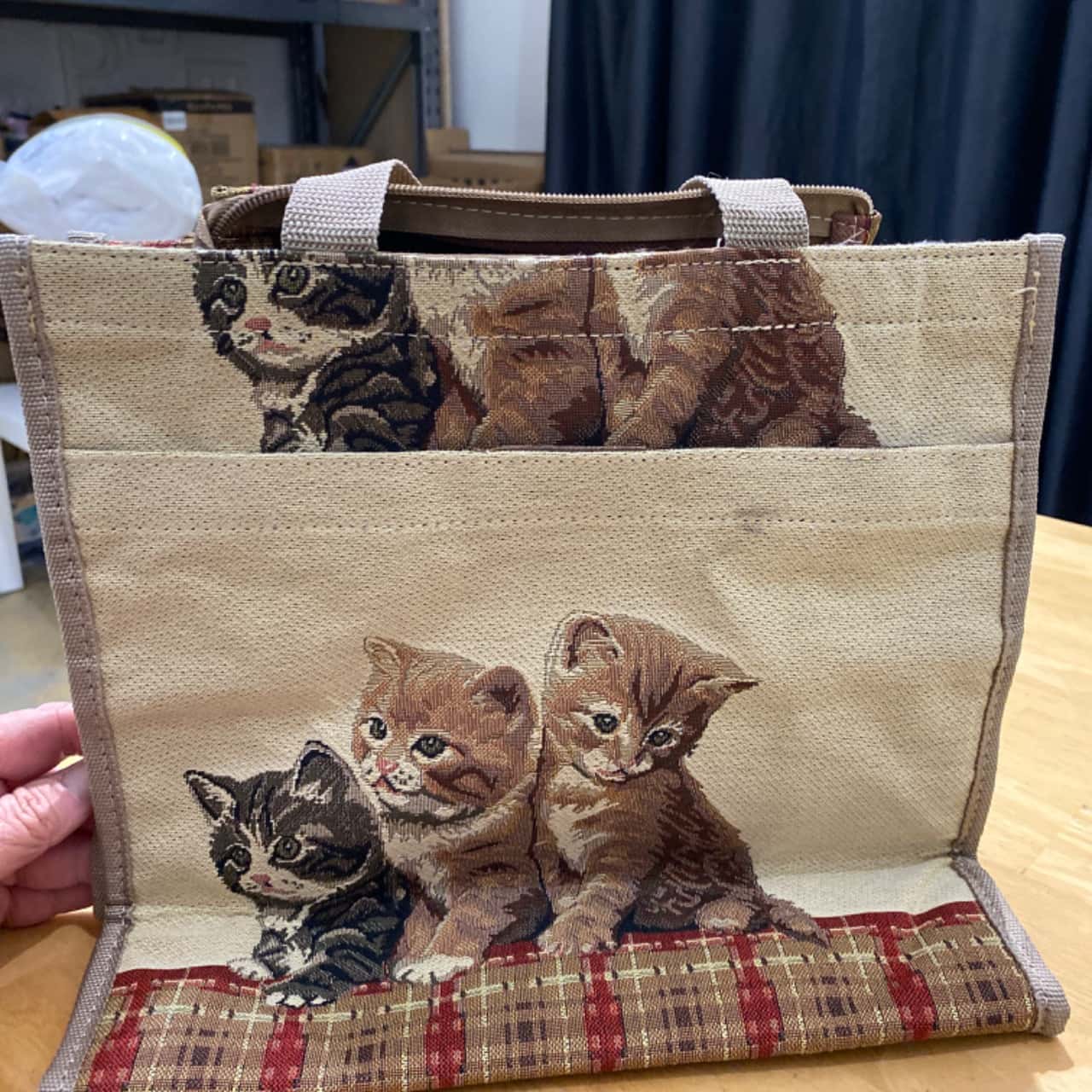 Signare tapestry kittens print shopping bag(s)
