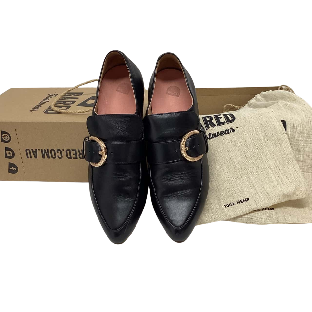 Bared footwear Size 40 Black leather(s)