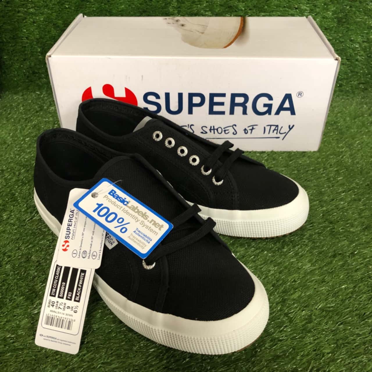 Superga Cotu Classic Black & White Sneakers Size 9 US (Men’s 7.5 US)(s)