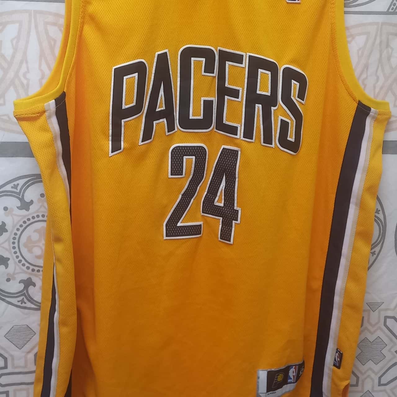 NBA Pacers 24 George Men's Size XL Yellow (s)