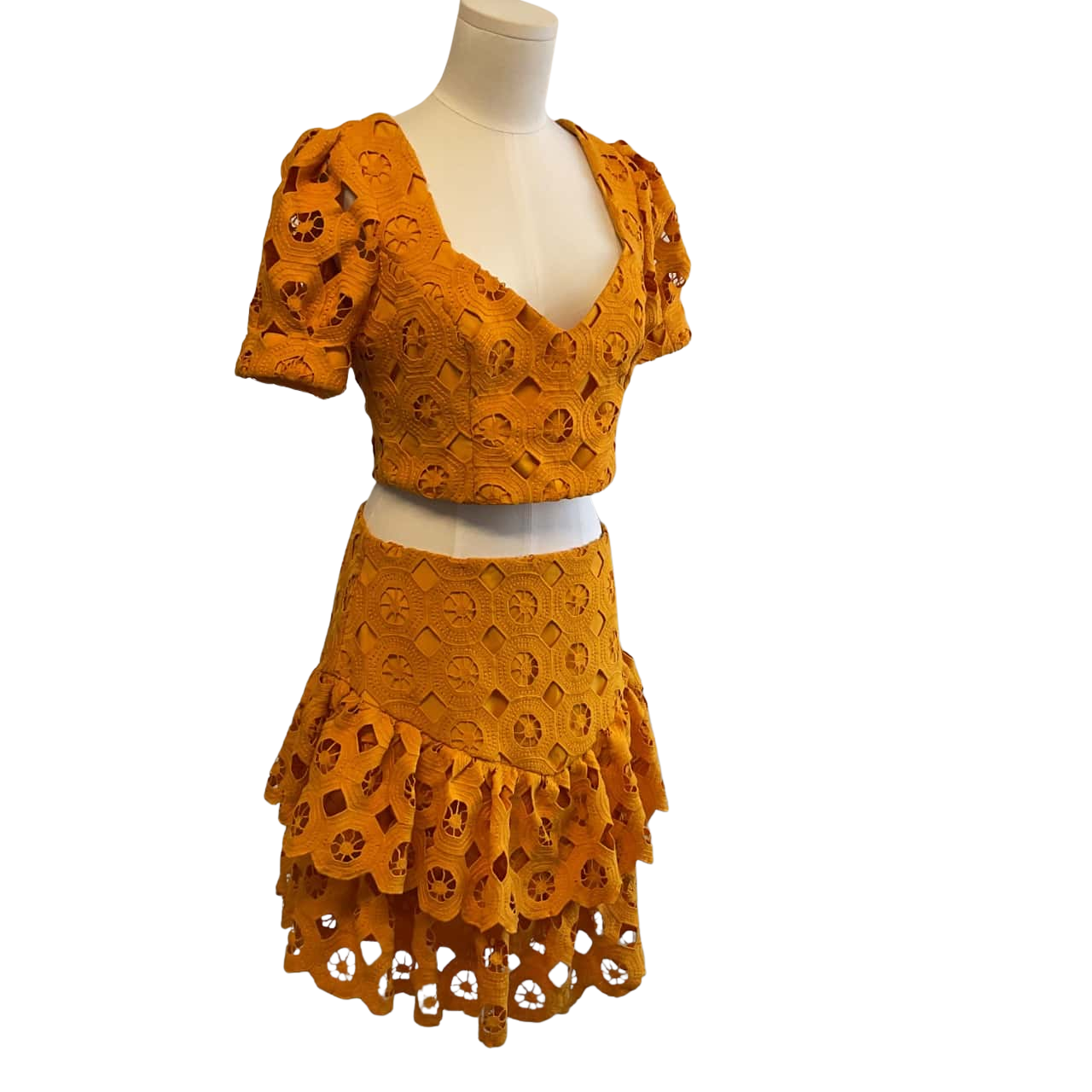 Mossman Skirt and top lace pattern set size 8