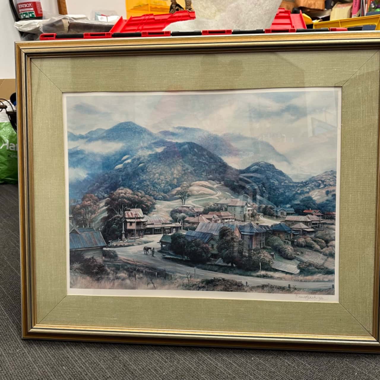 Sunlight Breaking Through Framed Print by Kenneth Jack 1982