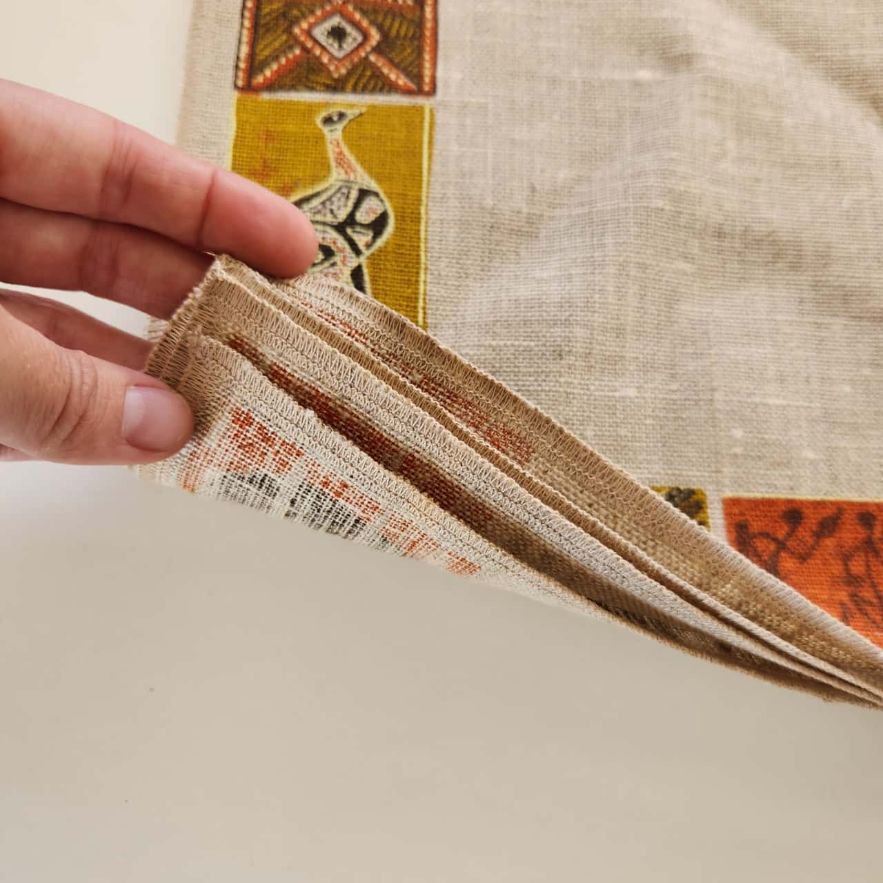 Indigenous designed pure linen placemats 4x(s)