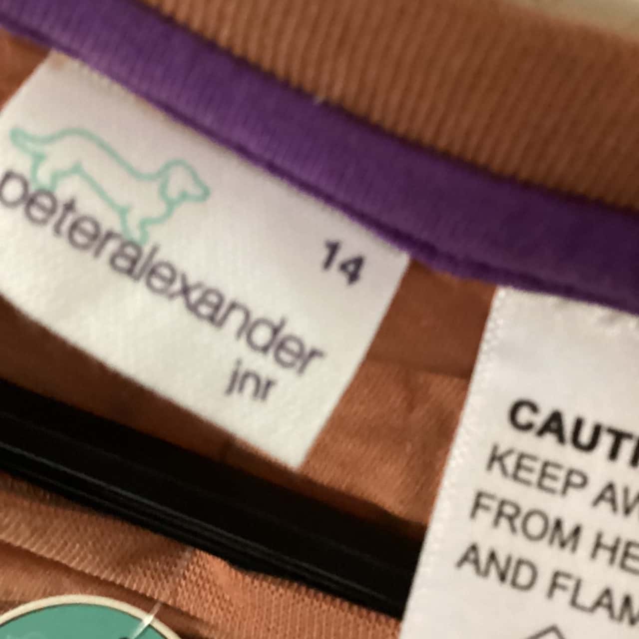 Peter Alexander Kids BNWT Size 14 Sleepwear Brown (s)