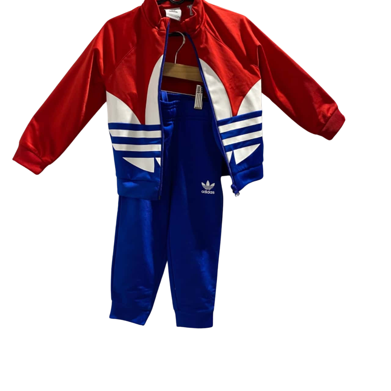 NWOT Adidas Kids Size 2 Blue / Red Tracksuit