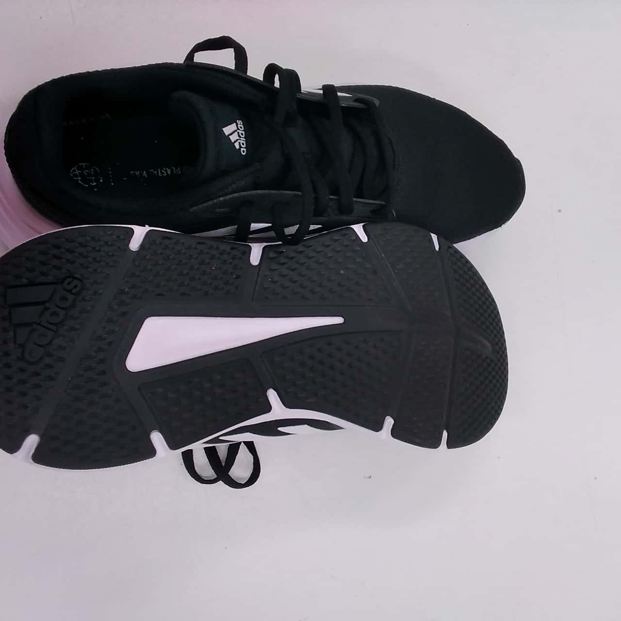 Adidas Womens Size 9 Black / White (1056)