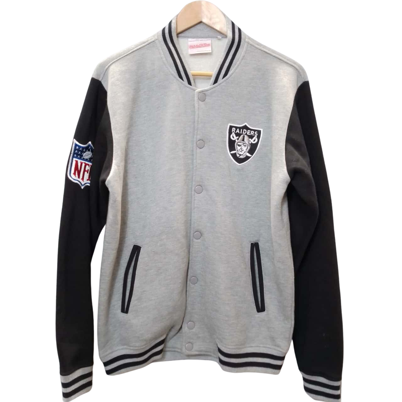 Mitchell & Ness NFL LA Raiders Size L Black & Grey Jacket