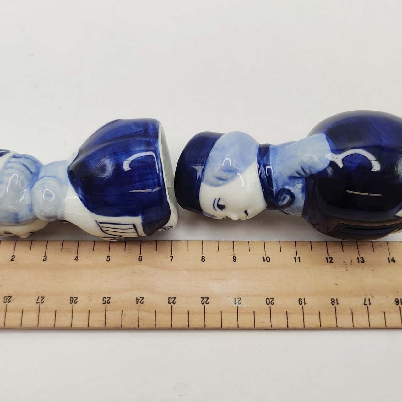 Vintage Holland Delft Blue Figurine Boy & Girl Set Salt & Pepper ...