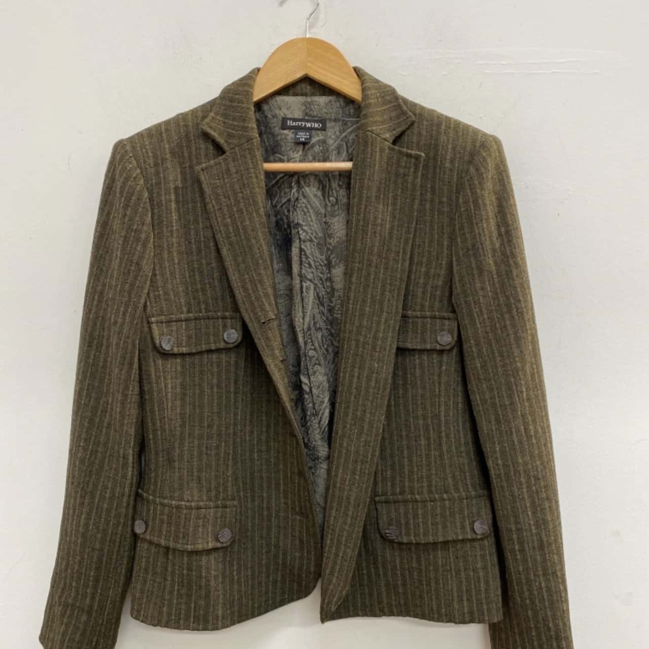 Harry Who Womens Size 14 Brown / Green / Olive Jacket(s)