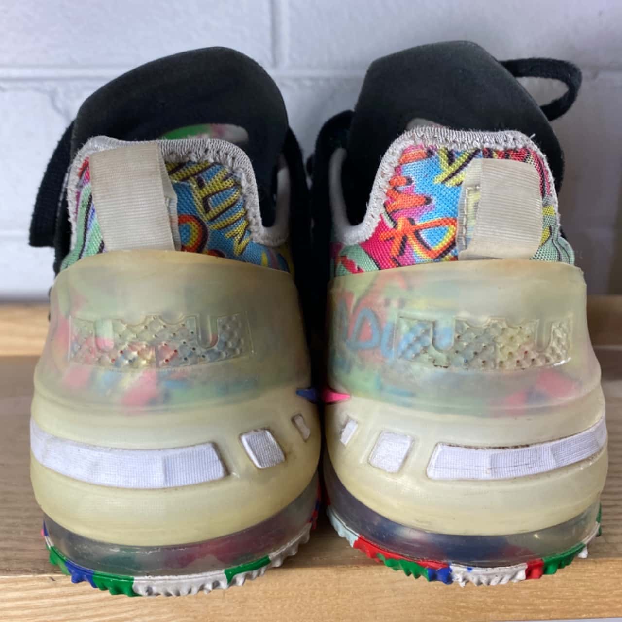 Nike Kids LeBron 18 Sneakers Size 5Y Black / Multicoloured