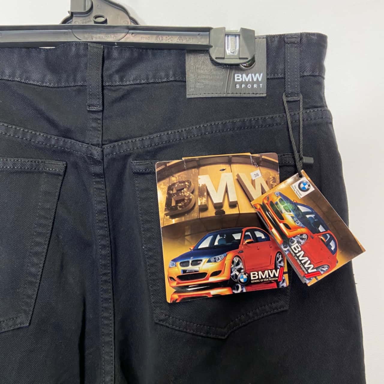 BMW Jeanswear Mens Size 36 Straight Jeans Black BNWT(s)