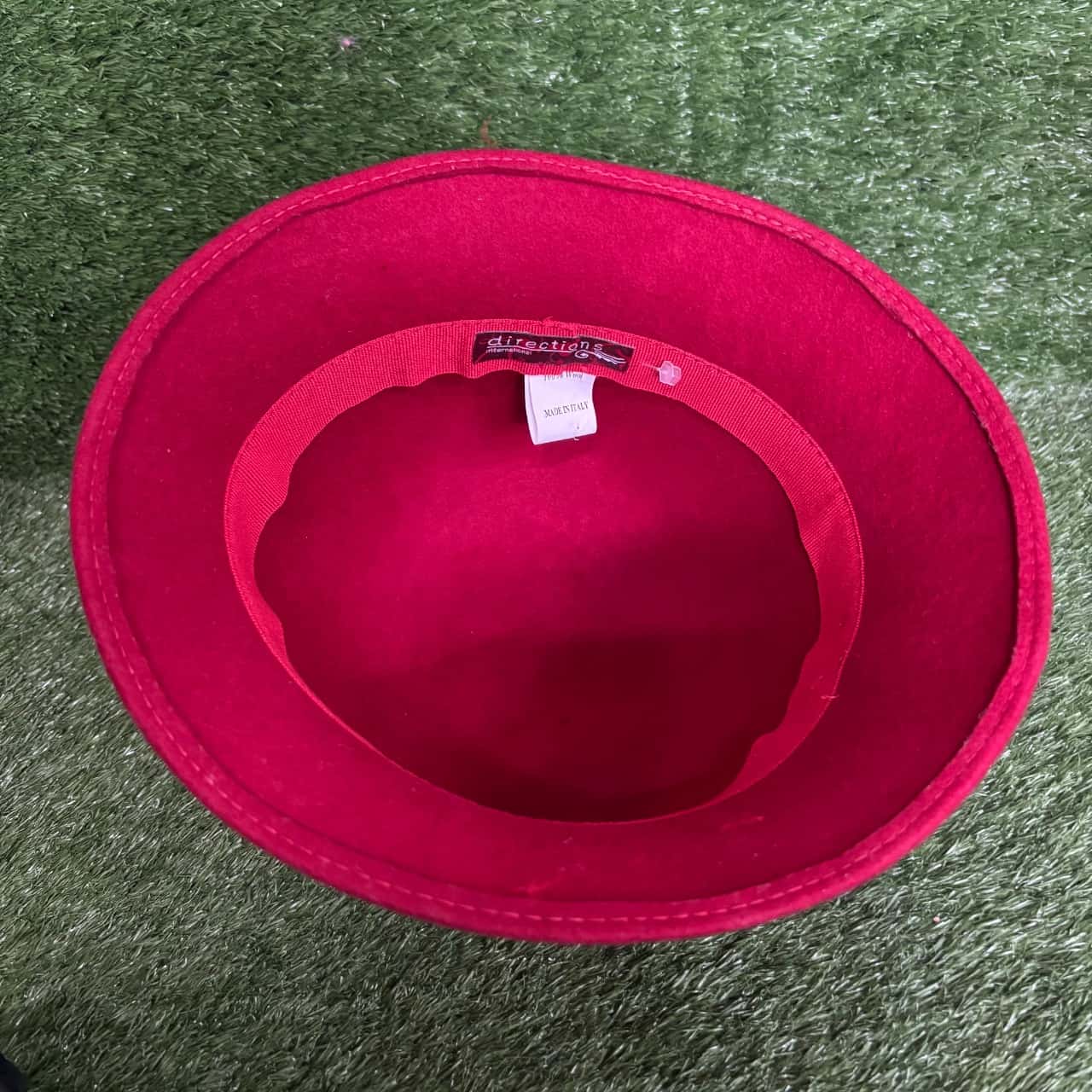 Directions Rose Red Flower Wool Hat (s)