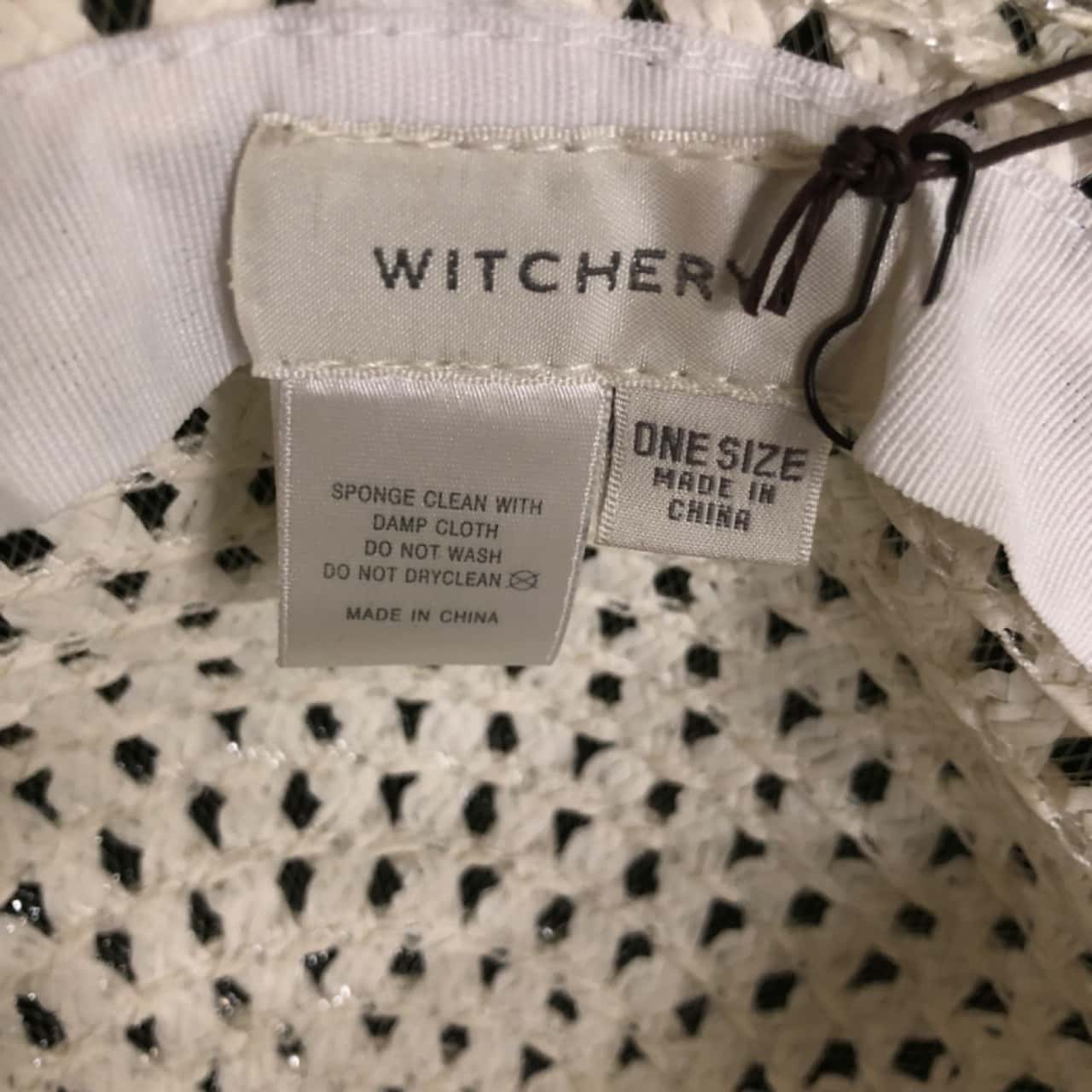 Witchery White Sun Hat One Size (New)(s)
