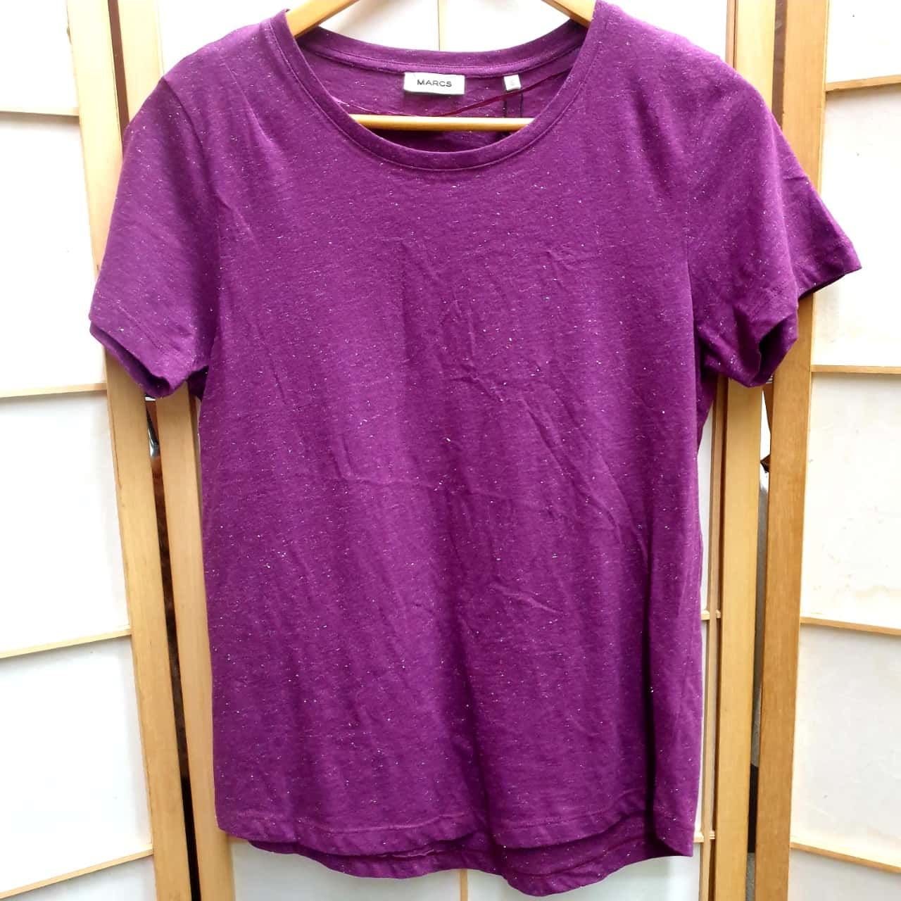 New With Tags MARCS Metallic Pure Pima Cotton T-Shirt