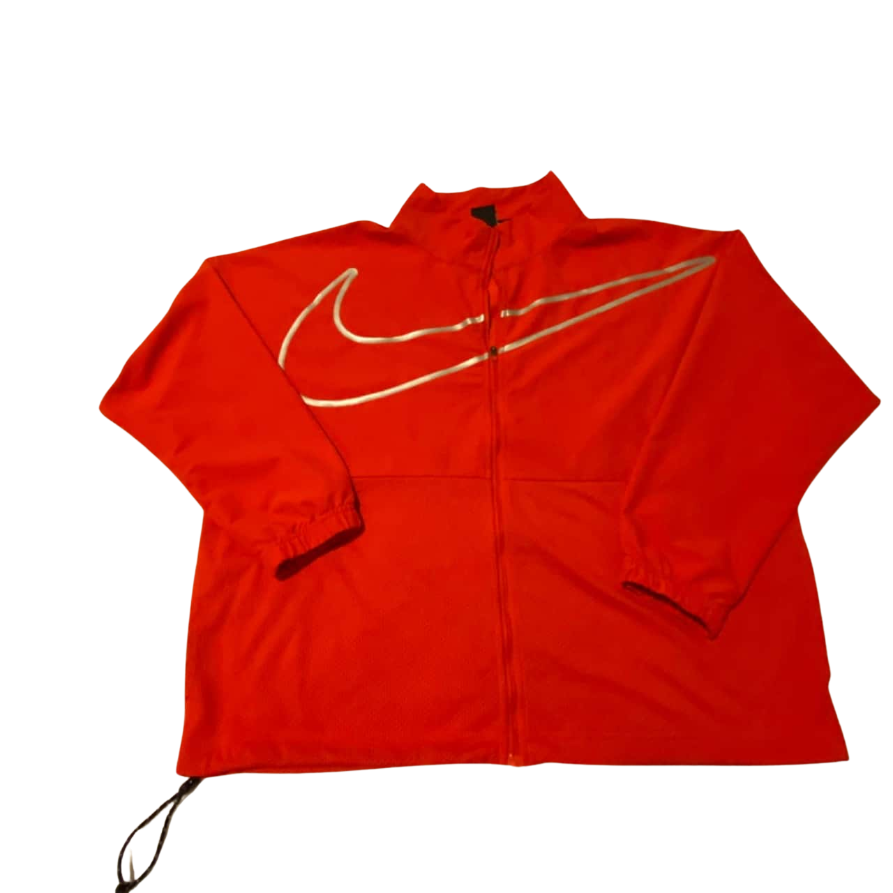 Nike Size S Front Zipper Red Lightweight Jacket (s)